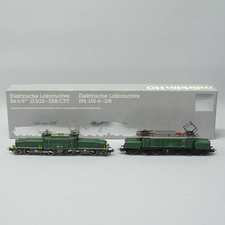 MÄRKLIN. MODELL LOK. TVÅ DELAR. "KROKODILER" JUBILEUMSPAKET. H0 ...
