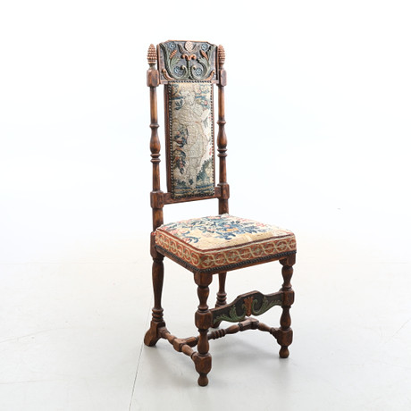 An 18th century baroque almoge chair, Hälsingland. Folk art - Furniture ...