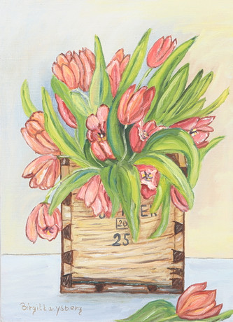 BIRGITTA HÖGLIND YSBERG. Olja på duk, stilleben, signerad. Konst ...