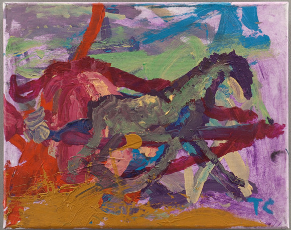 THOMAS CHRISTENSEN. Galloping Horse. Art - Paintings - Auctionet
