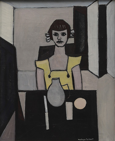 MAX GREGOR CARLSSON. “Bodil in yellow”, oil on canvas, signed and dated -55. Art - Paintings ...