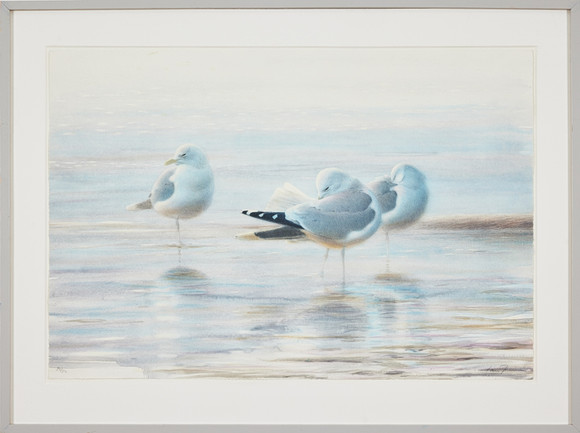 LARS JONSSON. "I vattenbrynet". Konst - Grafik - Auctionet