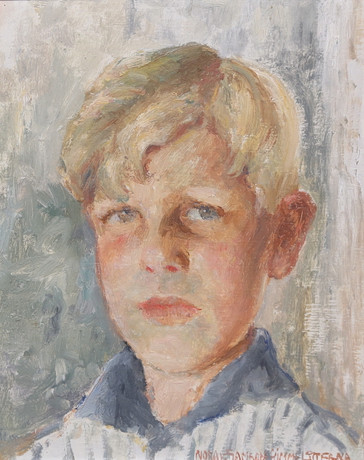 NORA VON SAMSON-HIMMELSTJERNA. oil on canvas, boy portrait, depicting ...