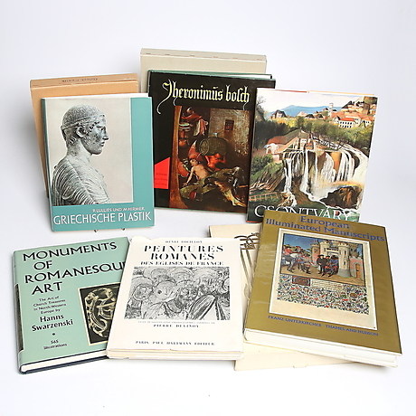 ART BOOKS, 6 pcs., i.a. "Monuments of Romanesque Art" Hanns Swarzenski ...