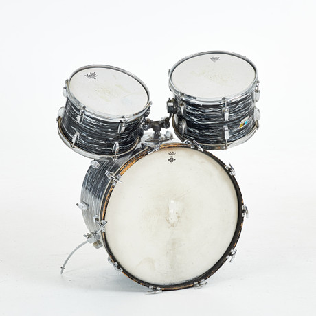 LUDWIG, trummor, 3 dlr, black oyster pearl, ca 1969-1971, Blue & Olive ...