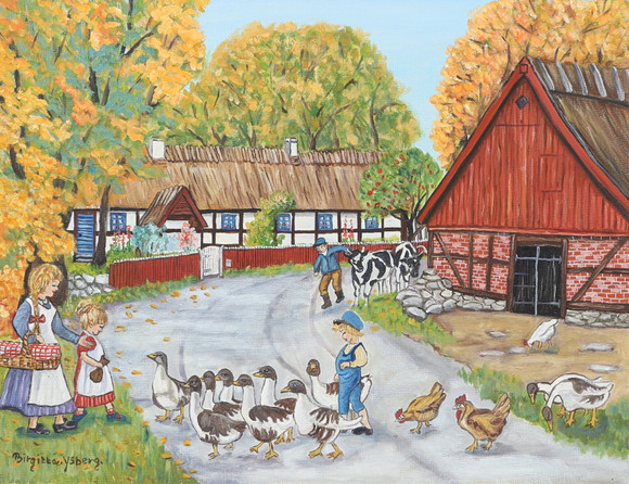 BIRGITTA HÖGLIND YSBERG. Olja på duk, på landsbygden, signerad. Konst ...