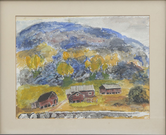 SVEN PERSSON. WATERCOLOR, signed. Art - Paintings - Auctionet