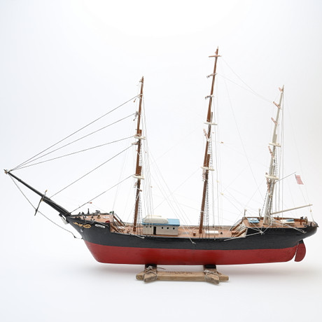 BOAT MODEL, Clipper ship, full rig “Peggy”, USA. Miscellaneous ...