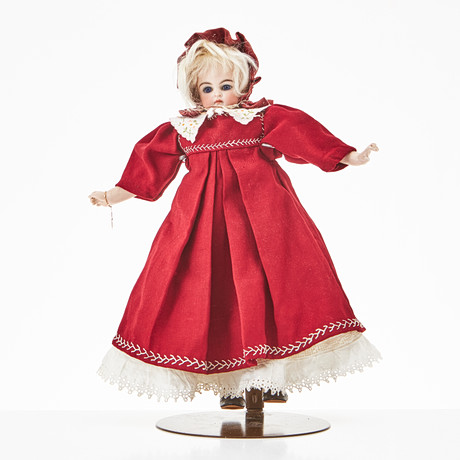BISKVI GIRL DOLL, probably Kling, circa 1900, head with shield, marked ...