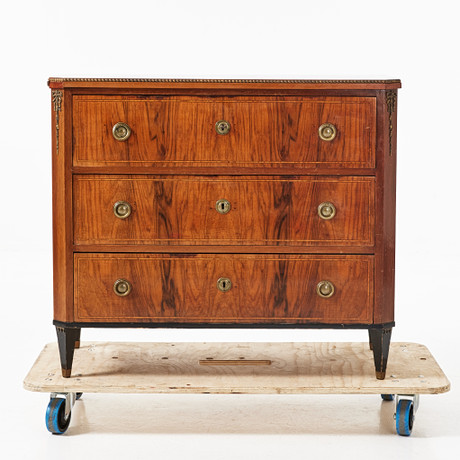 Chest of drawers, mid 20th century, Gustavian style, 3 drawers ...