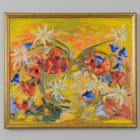 GUNILLA GRANHAGE. Stilleben, olja på duk, signerad. Konst - Måleri ...