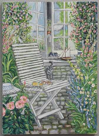 BIRGITTA HÖGLIND YSBERG. Olja på duk, naturmotiv, signerad. Konst ...