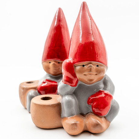 LISA LARSON. Figuriner/Tomtar 2 st i keramik. Keramik & Porslin ...