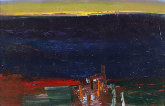 LARS BERTLE. “Dark Sea”, oil on panel, signed Bertle. Art - Paintings ...