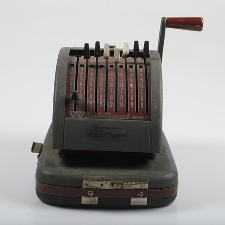 CHECKSKRIVARE, Todd, Protectograph, model 60, 1900-tal. Samlarföremål ...
