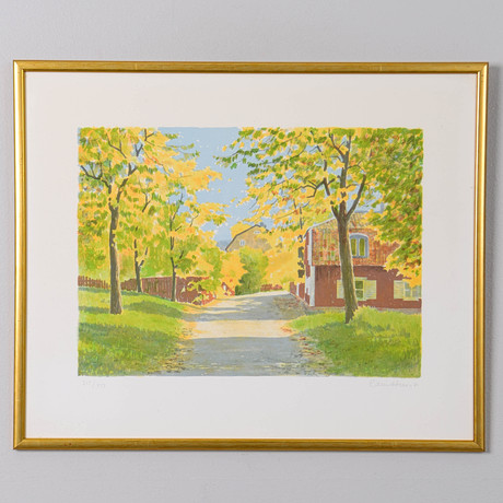 CARIN ADLER. Summer Day, colour lithograph, signed and numbered. Art ...