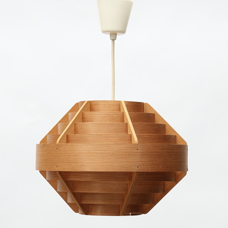 HANS-AGNE JAKOBSSON. Ceiling lamp, pine shavings, label marked, Elysett ...