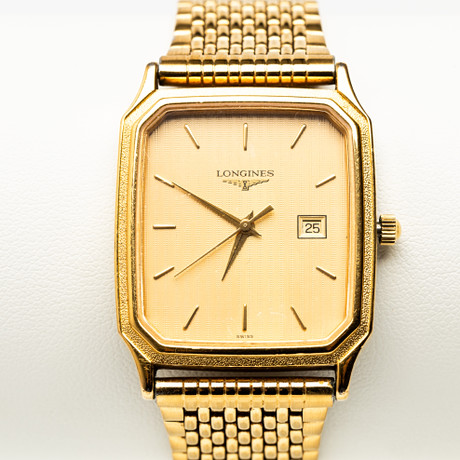 LONGINES, a quartz wristwatch, gold plated, 1990's. Clocks & Watches ...