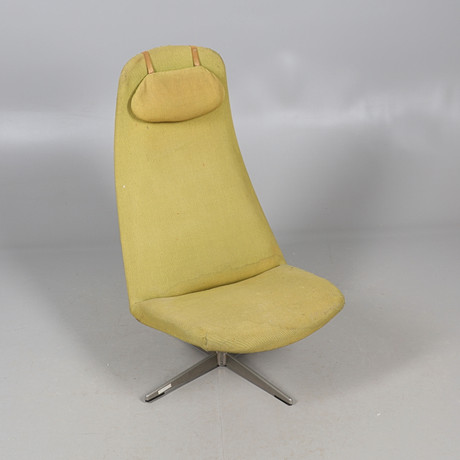 ALF SVENSSON FOR DUX. SWIVEL LOUNGE CHAIR 'CONTOURETT ROTO', DENMARK ...