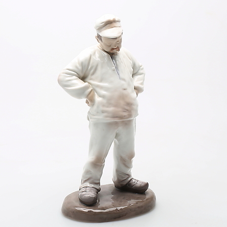 FIGURE, Porcelain, Nils Nielsen, mason, Bing & Gröndal, Denmark ...