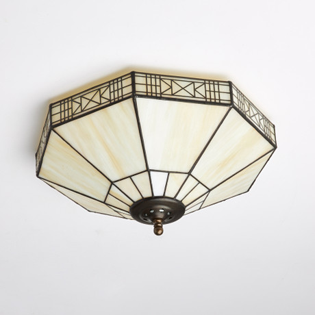 TAKLYKTA, plafondmodell, jugendstil, 1900-tal, glas i snäckimitation ...