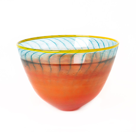 KJELL ENGMAN, A glass bowl, “Bon Bon”, Kjell Engman, Kosta Boda, signed ...