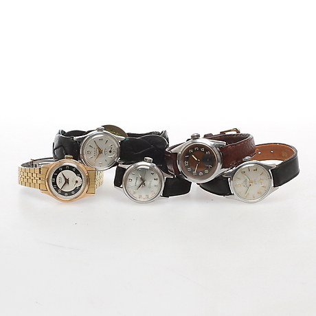 WRIST WATCH, ladies, 5 pcs, Leijona, Facit, Perfecta, Citizen and Vasa ...