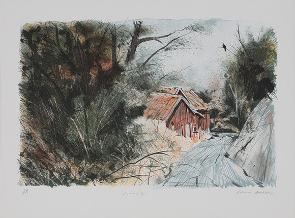 GÖRAN DALHOV. Lithograph, “Svanevik”, signed. Art - Engravings & Prints ...
