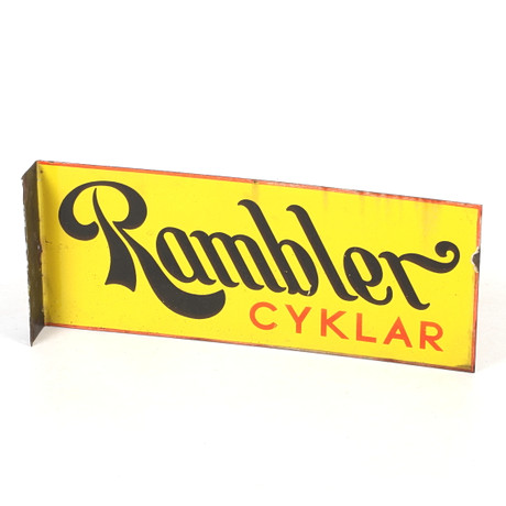 EMALJSKYLT, Rambler Cykel, Carl Lunds Malmö, 1900-tal. Övrigt - Övrigt ...