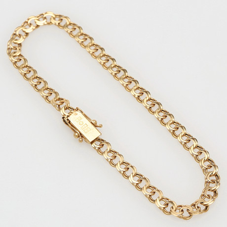 Armbånd, 18kt guld, bismarck link, 1967. Smykker & ædelsten - Armbånd ...