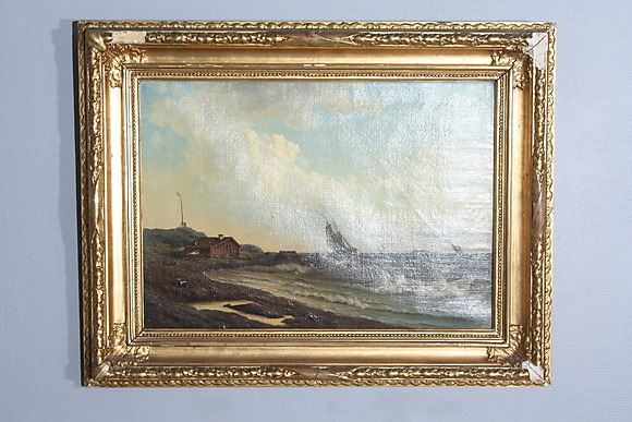 UNKNOWN ARTIST. Oil painting on canvas, signed and dated HB 1870. Art ...