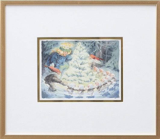 MAJ FAGERBERG. Akvarell, signerad. Konst - Måleri - Auctionet