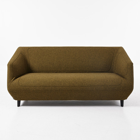 SOFA, 3-seater, Tacchini “Dressed”, Olive green textile upholstery. Furniture - Sofas & seatings ...