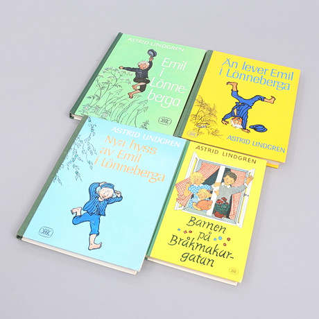 ASTRID LINDGREN. 4 books, second half of the 20th century. Books, Maps ...