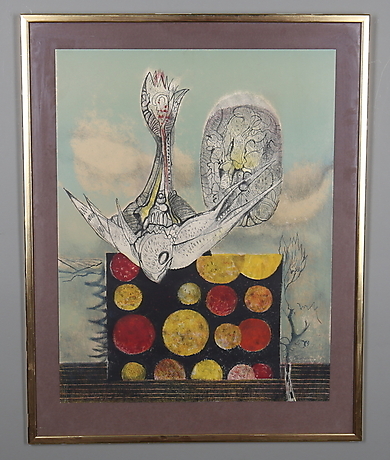 OLLE SVANLUND. Color lithograph, signed and marked EA. Art - Graphic ...