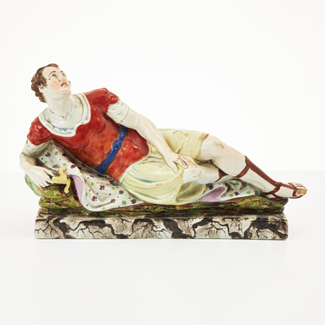 FIGURIN, porslin, föreställande Marcus Antonius, Staffordshire, omkring ...