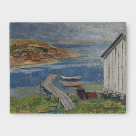 CARSTEN HVISTENDAHL. Oil on panel. Art - Paintings - Auctionet