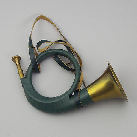 HUNTING HORN, Fürst-Pless, brass. Collectables - Musical instruments ...