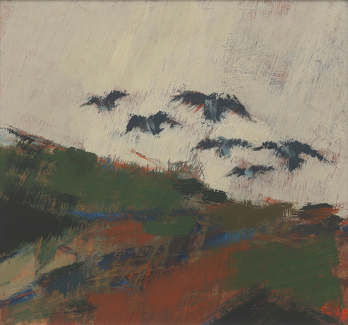 ANDERS LINDGREN. “Landscape III”. Oil on panel, signed and dated 1978 ...