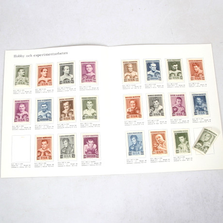 (5) STAMPS, verdensomspændende, „World Heavyweight Boxing Champions ...