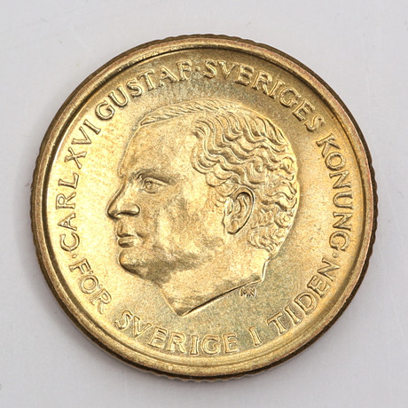 MYNT, 10 kronor, omvänd stamp, Carl XVI Gustaf, 1991. Mynt, Medaljer ...