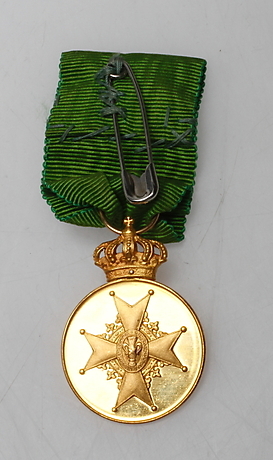 VASE MEDAL, gold, 18k, weight approx. 12 grams. Coins, Medals & Stamps ...