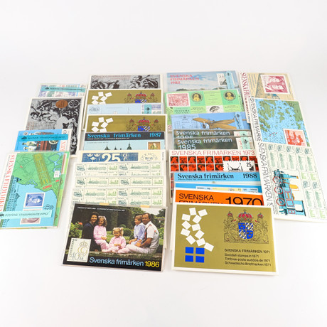 ANNUAL SWEDISH STAMPS, 28 pieces. Coins, Medals & Stamps - Stamps ...
