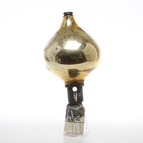 FLAG ROD BUTTON, glass. Miscellaneous - Miscellaneous - Auctionet