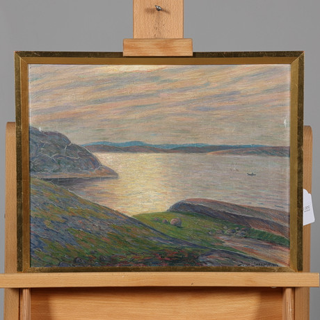 HUGO JOSEPHSON. OLJA PÅ DUK, Signerad. Konst - Måleri - Auctionet
