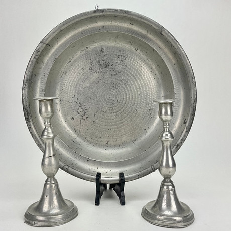 A set of three 19th century pewter objects. Silver & Metals - Pewter ...