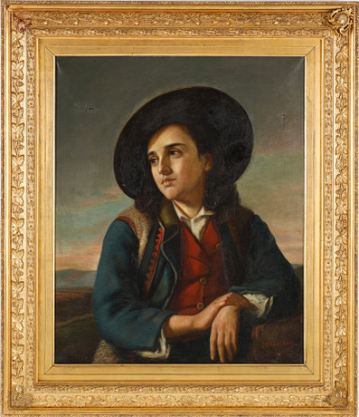 MARIE HELENE AARESTRUP (NORGE, 1826-1904). Portrait of a young boy ...