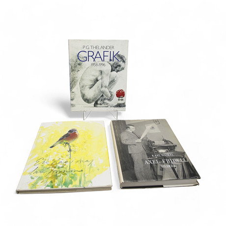 BÖCKER, Axel Fridell, PG Thelander samt Lars Jonsson, totalt 3 stycken ...