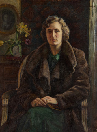 ELSA SCHULTZ-MOBERGER (Sweden, 1879-1978): Portrait - Mrs. Birgit Enger ...