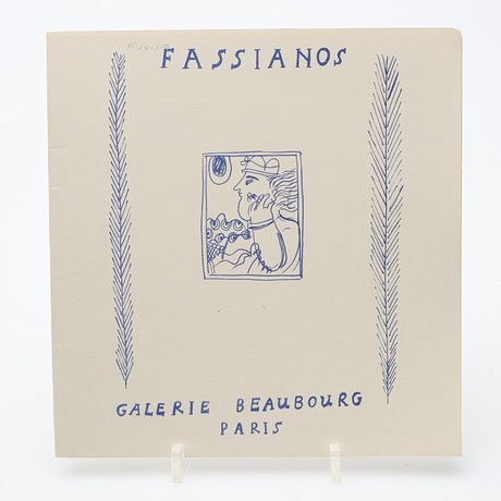 ALEKOS FASSIANOS. SIGNED AND NUMBERED CATALOGUE FROM GALERIE BEABOURG ...